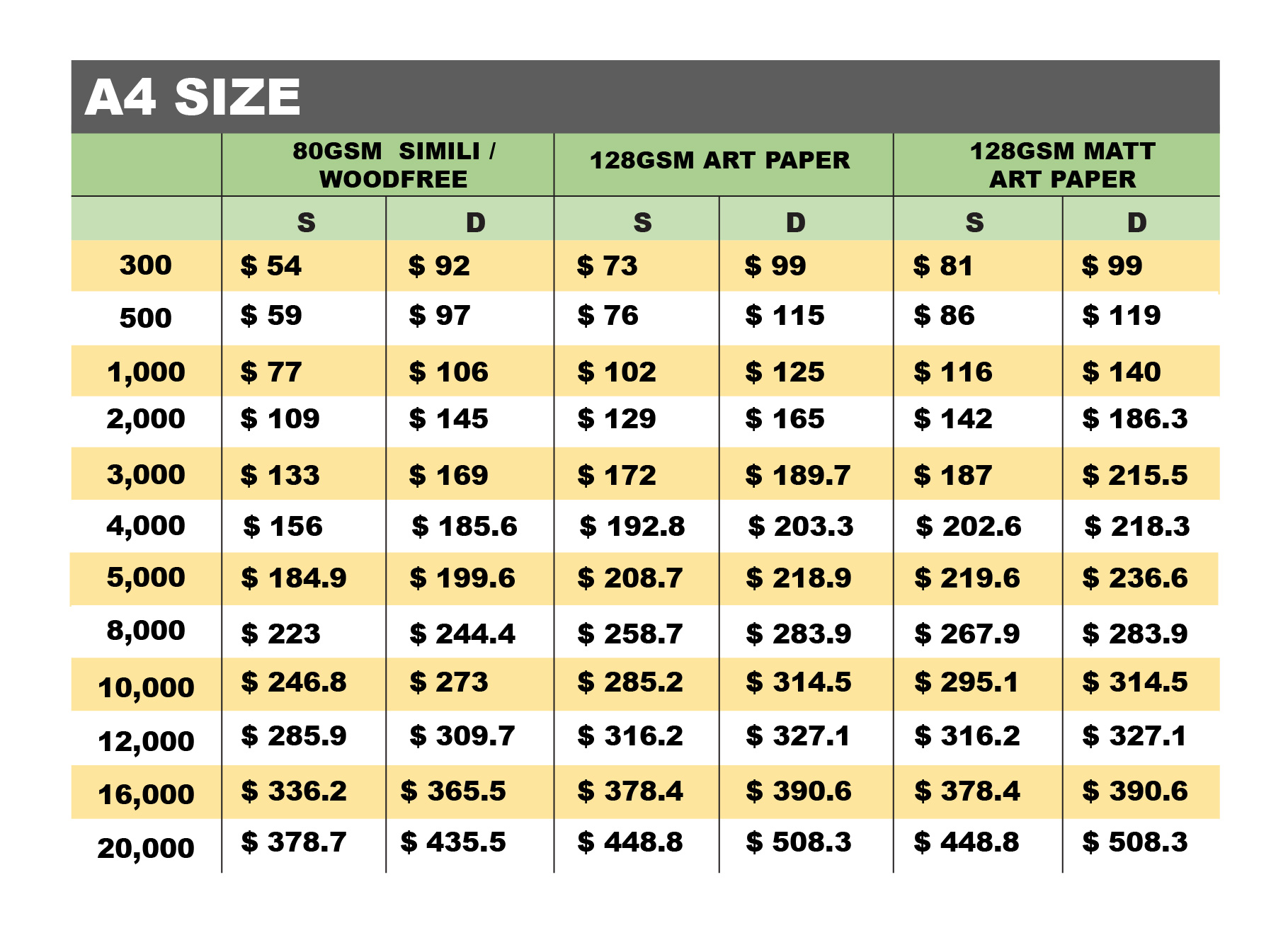 Lu Print Price List 02 LuPiX